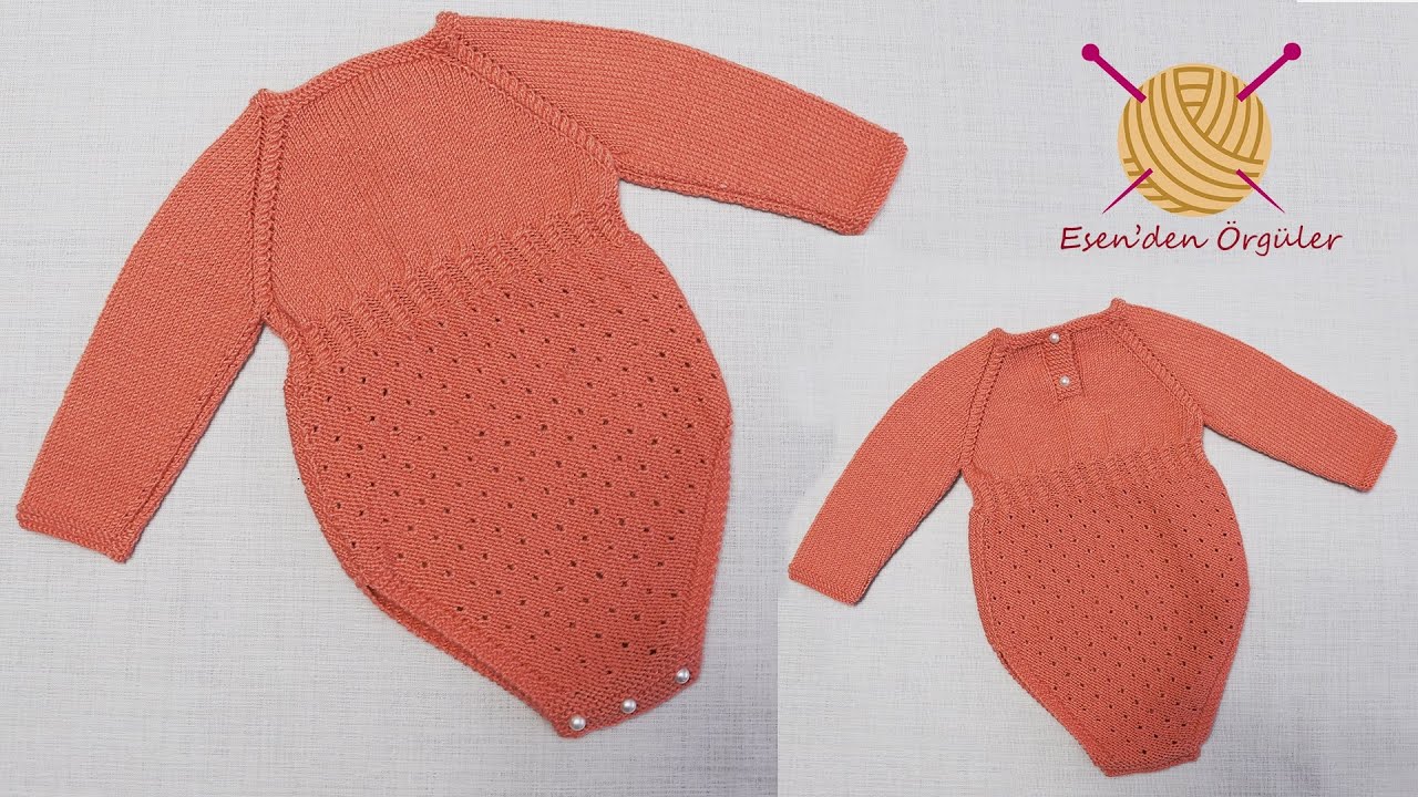 Bebekler İçin Örgü Zıbın/Tulum Yapımı 1.Bölüm - YouTube