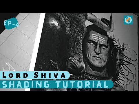 LORD SHIVA Drawing | Pencil Shading Tutorial | Ep - 4 - YouTube