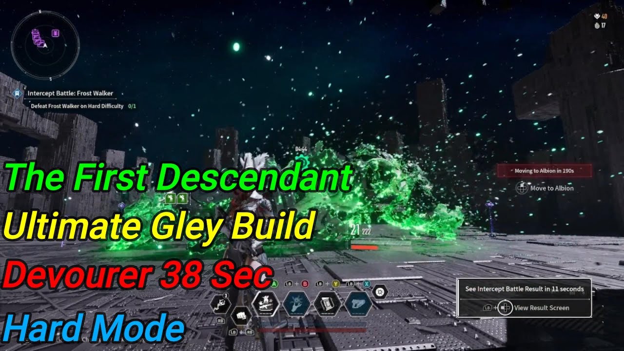 🎮The First Descendant 😛Ultimate Gley Build 😀Devourer 38 Sec 😁Hard Mode ...