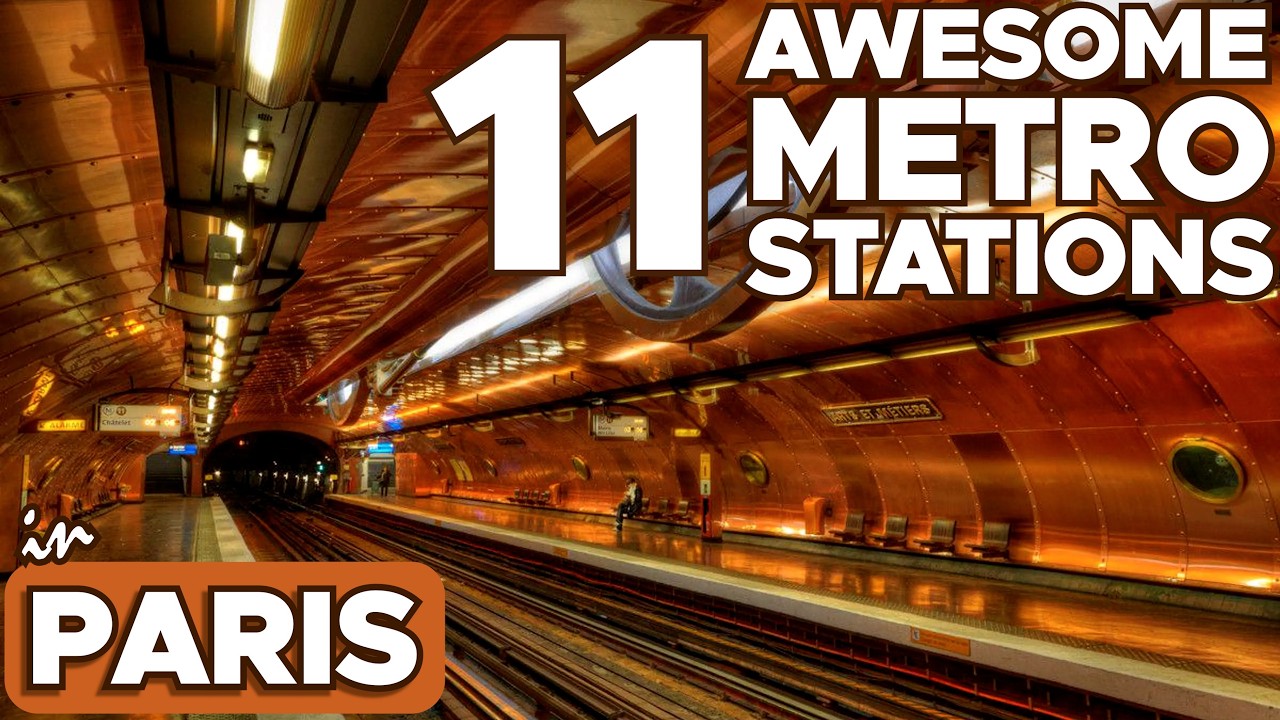 The 11 Most Beautiful Metro Stations in Paris - YouTube