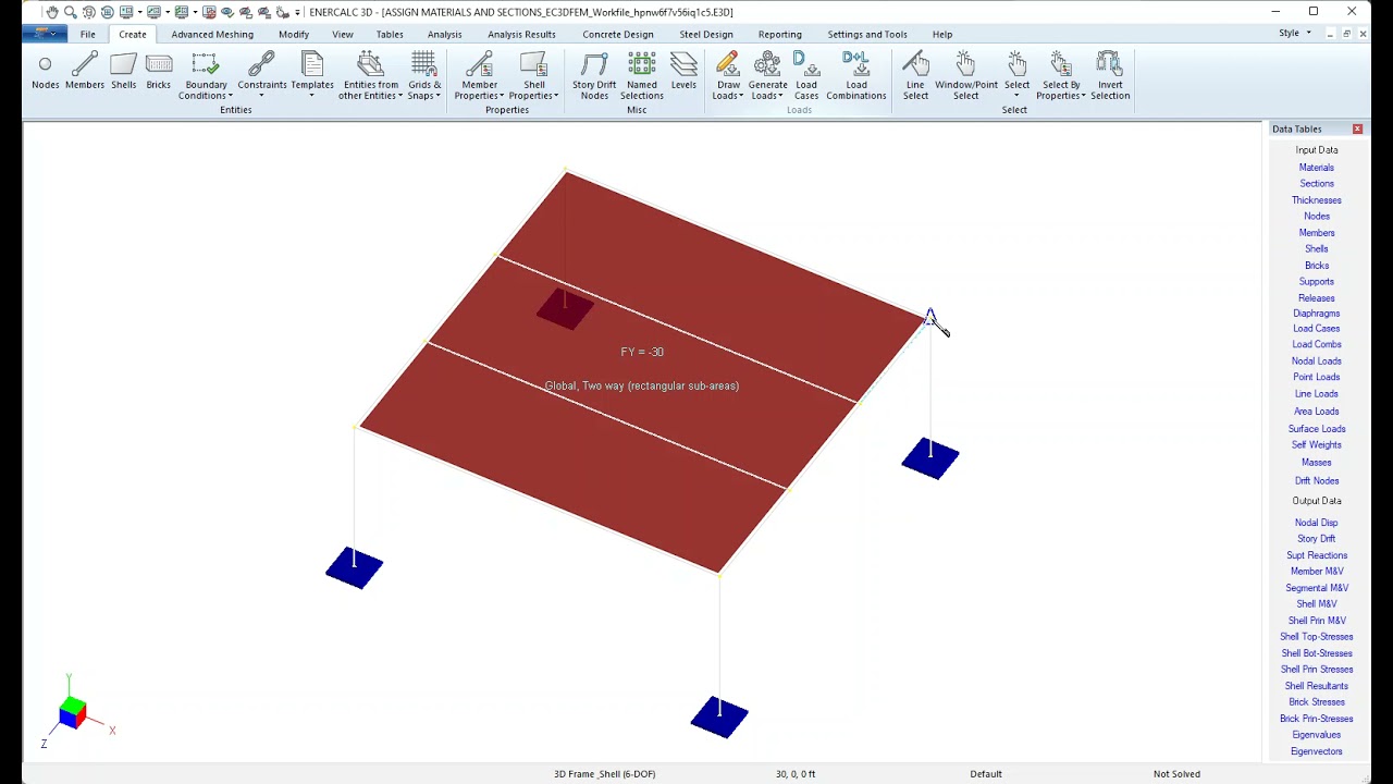 3D - Working with Area Loads - YouTube