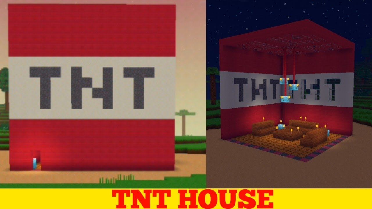 Making a TNT house in block craft - YouTube