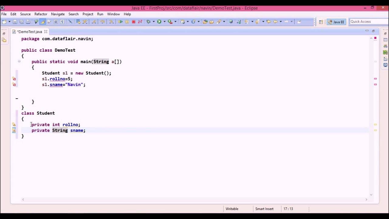 Java Encapsulation Practical Implementation - YouTube