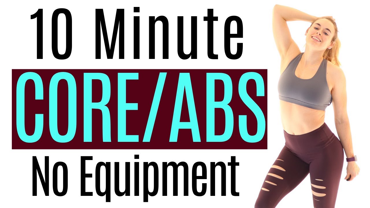 10 Minute Core/abs- 104 Calories*🔥 No Equipment, No Repeats Home ...