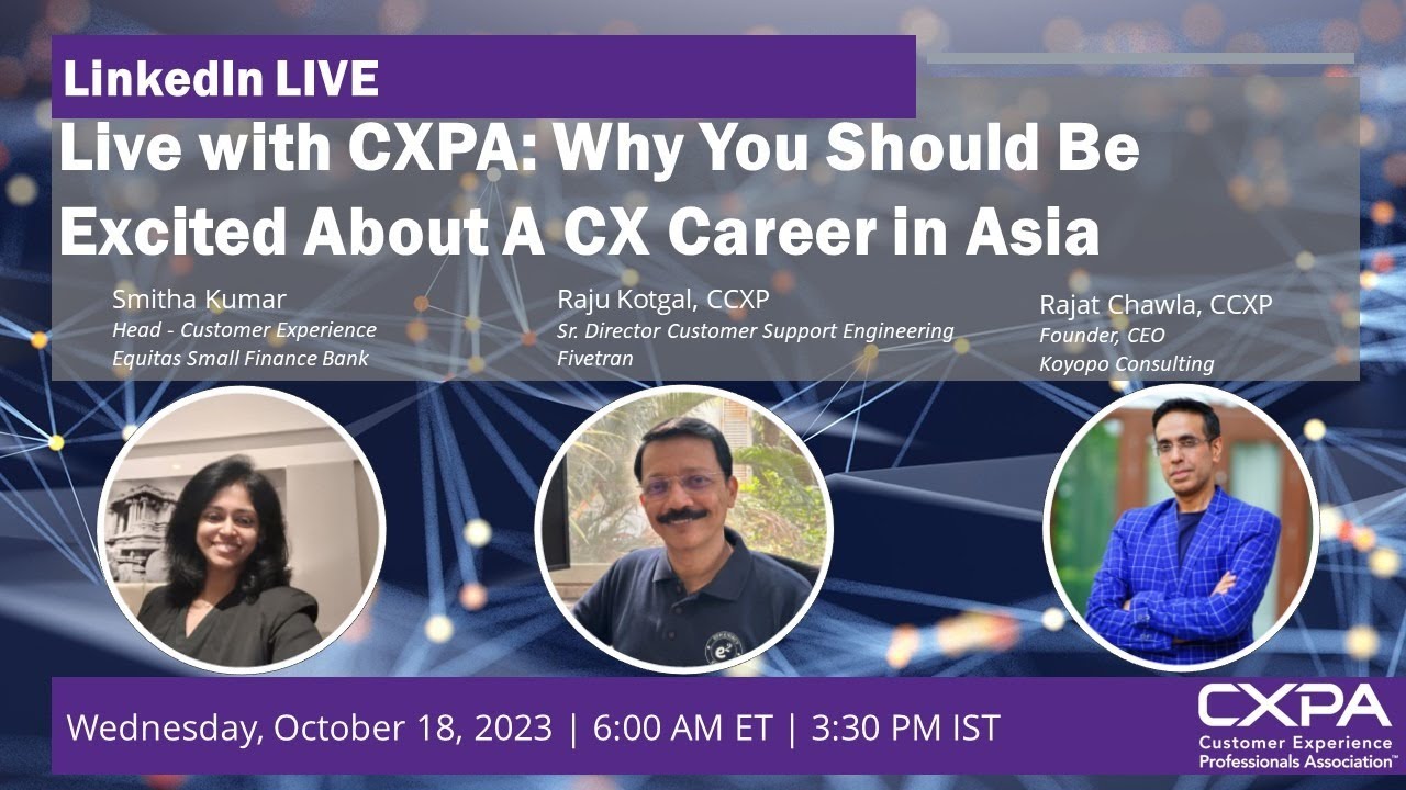 Live with CXPA: Growing Your CX Career in Asia - YouTube