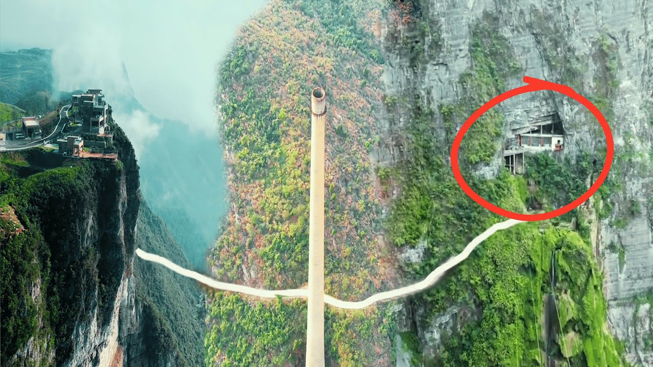 Amazing Chinese infrastructure | Daring tourists enjoy the epic Chinese ...