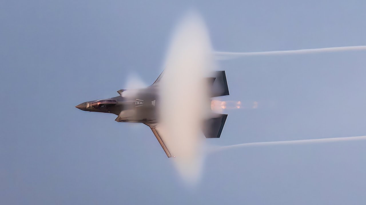 INSANE F-35A PUSHING THE LIMITS - Sun N' Fun 2023 Night Show Opening ...