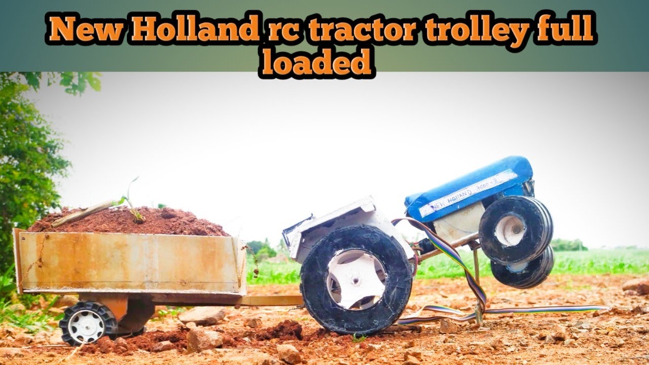 new holland RC remote control mini tractor || PVC pipe home made|| # ...