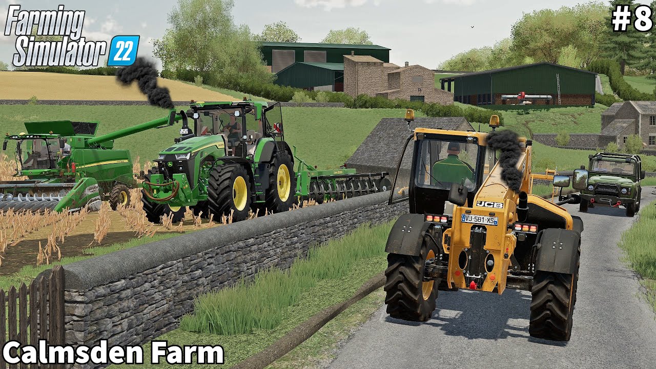 Preparation Pigs Food, Corn Harvesting & Ploughing Field │Calmsden│FS ...