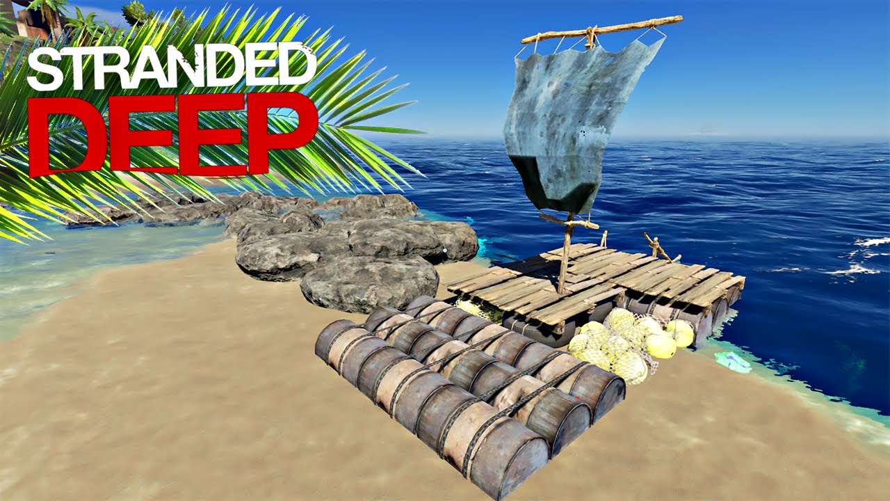 STRANDED DEEP 04 | CONSTRUINDO MINHA JANGADA - YouTube