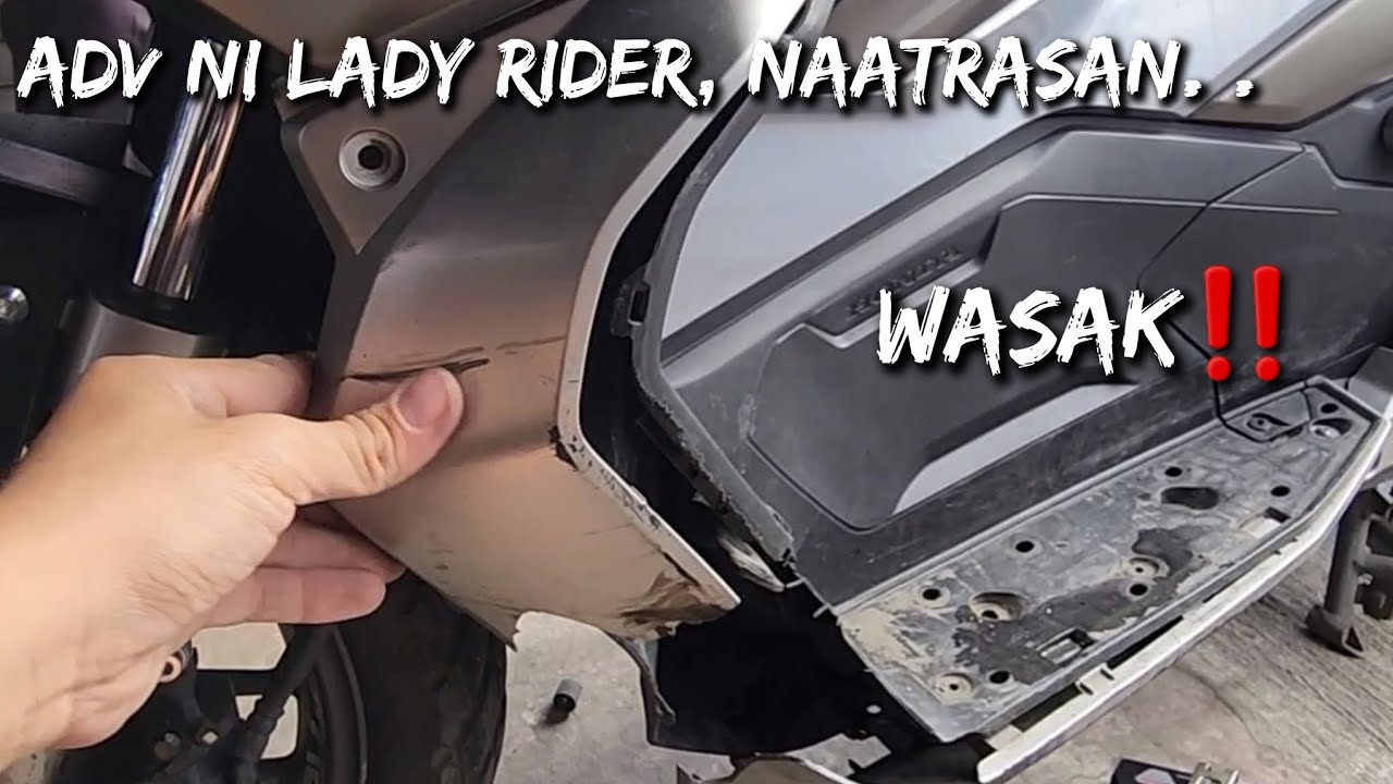 ADV 150 ni Lady Rider naatrasan,wasak‼️ inayos sa DC Motowolf - YouTube