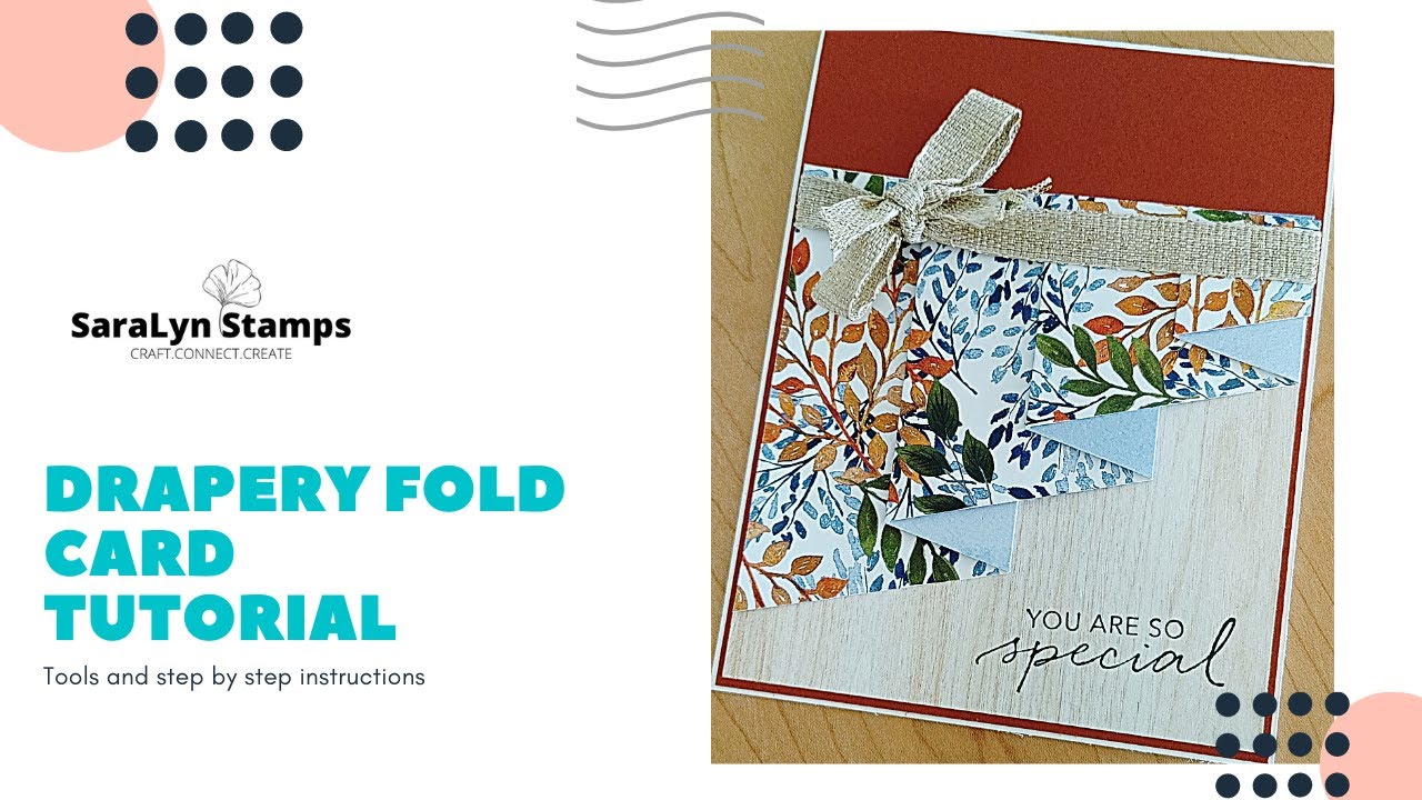 Drapery Fold Card Tutorial / Fun Fold Card / Stampin' Up! - YouTube