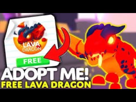 adopt me giveaway lava dragon 🔥🎊🤯 - YouTube