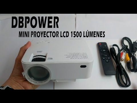 DBPOWER - Mini proyector LCD 1500 lúmenes - YouTube