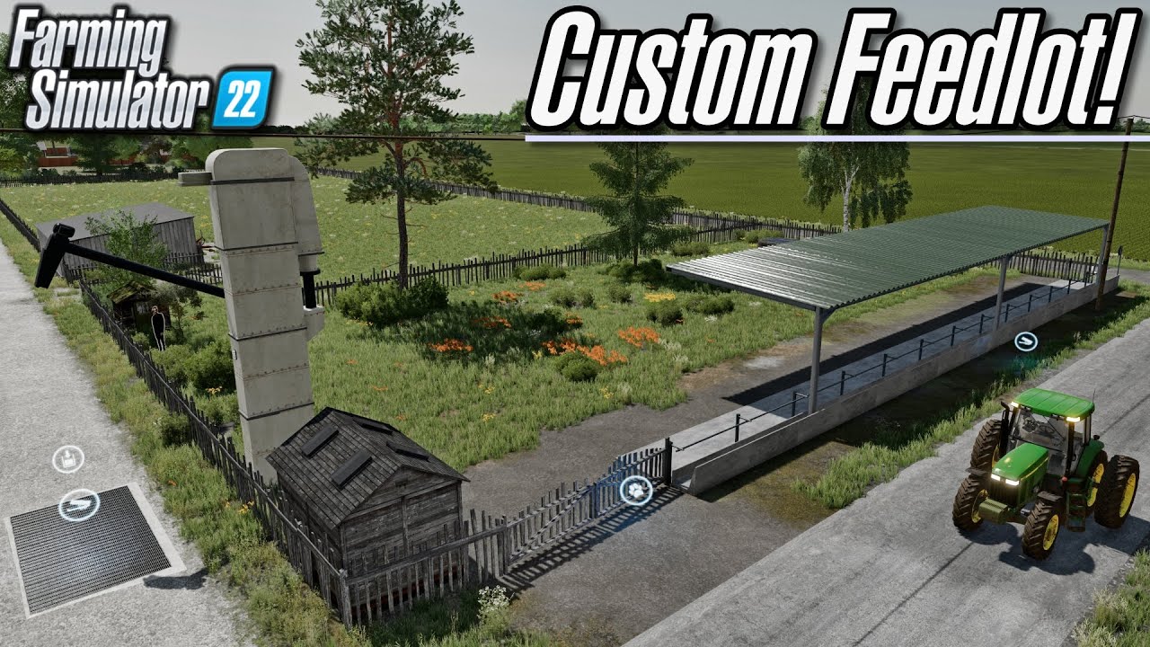 I Made A Custom Cattle Area! | Griffin Indiana | Farming Simulator 22 ...
