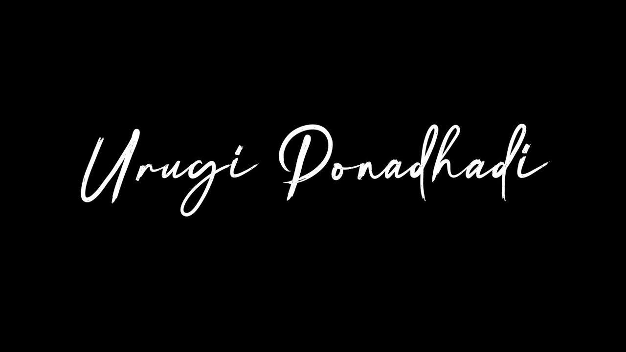 Urugi Urugi - Lyrics | Joe | Black Screen Tamil Song Lyrics - YouTube