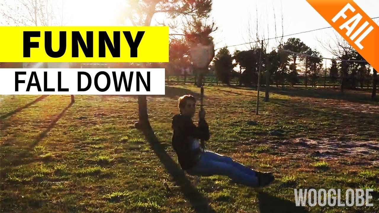 Rope Sliding Fail - Embarrassing Fall - YouTube