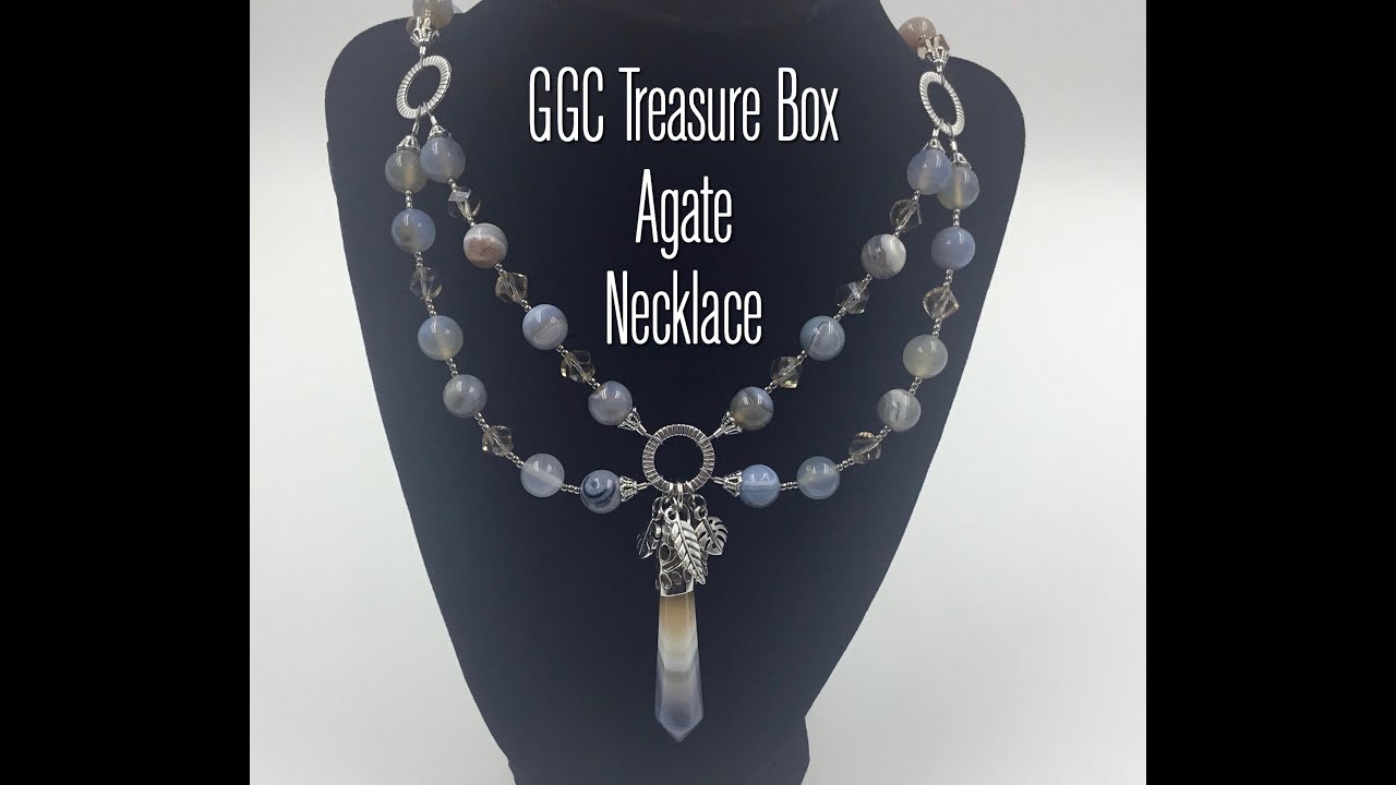 GGC Treasure Box Agate Necklace Tutorial - YouTube