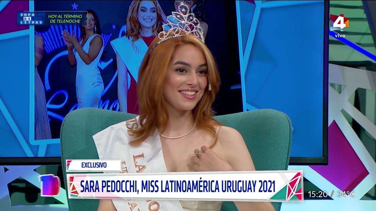 Algo Contigo - Sara Pedocchi horas después de ser coronada como "Miss ...