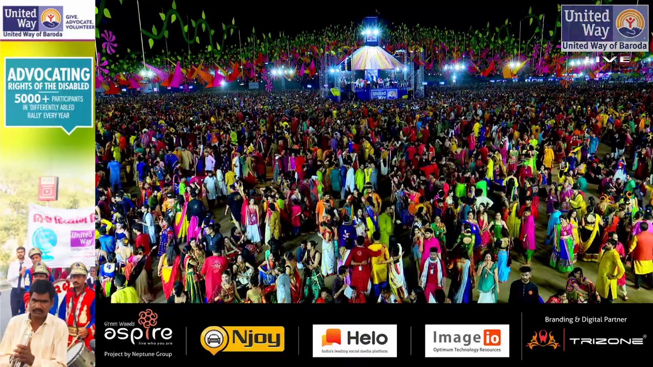 United Way Of Baroda - Garba Mahotsav 2019 By Atul Purohit - Day 8 Part ...