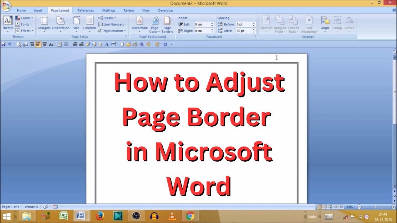 Add Page Borders in Microsoft Word Easily | Quick Tutorial - YouTube
