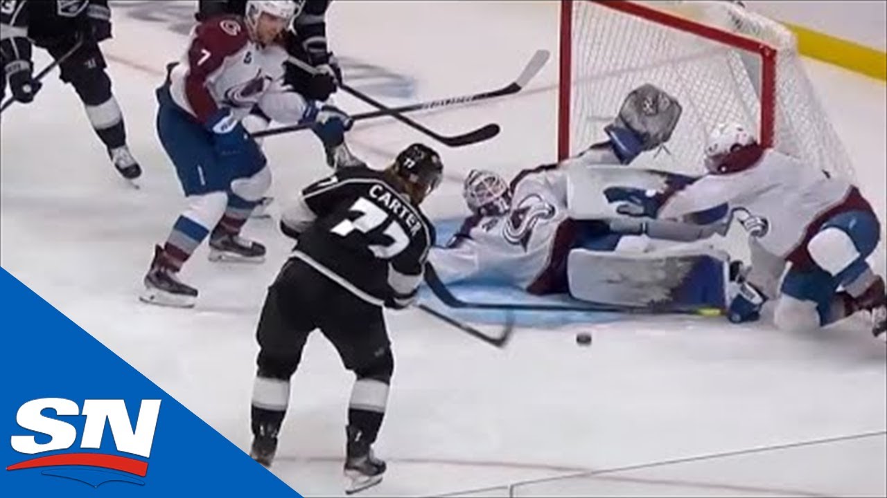 Hunter Miska Lifts Pad In Desperation & Robs Jeff Carter Of A Goal ...