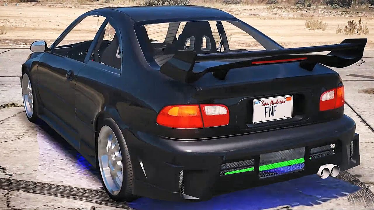 Honda Civic EJ1 1993 Fast Furious GTA 5 - YouTube