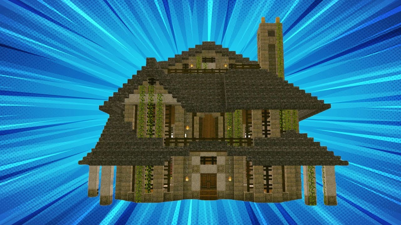Minecraft: How to Build a Stone Mansion (Tutorial) - YouTube