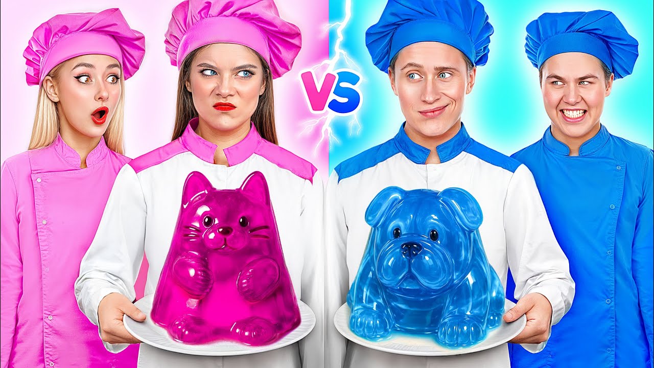 Jongens VS Meisjes Koken Uitdaging | Fantastische Voedselhacks Multi DO ...