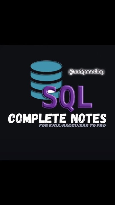 Master Sql In 20 Minutes With These Complete Notes Feedshorts Coding