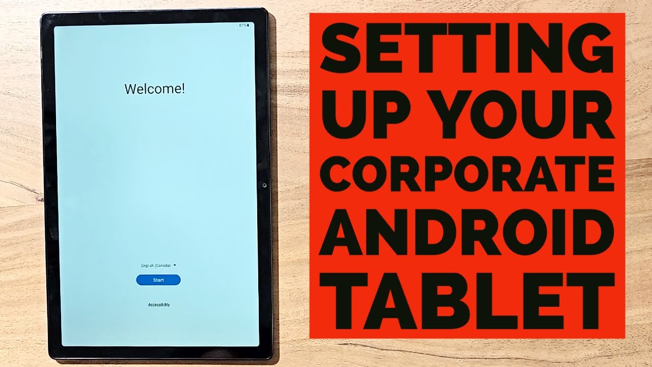Register Your Corporate Android Tablet - YouTube