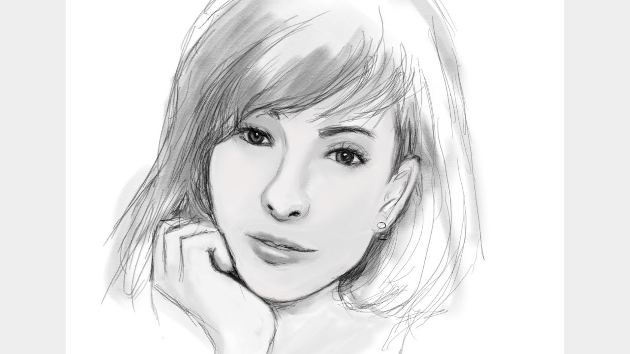 How to draw a girl easily | Tutorial for beginners - YouTube