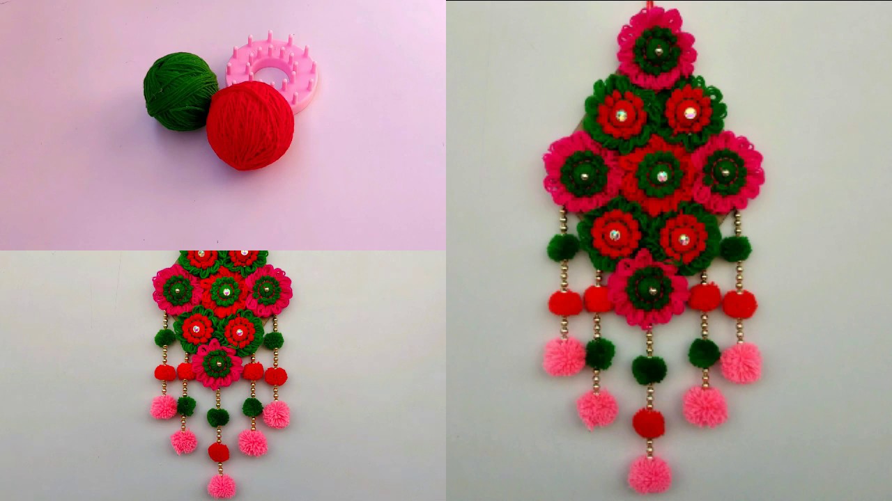 DIY - EASY WALL HANGING TORAN CRAFT \\ AWESOME WALL HANGING TORAN ...