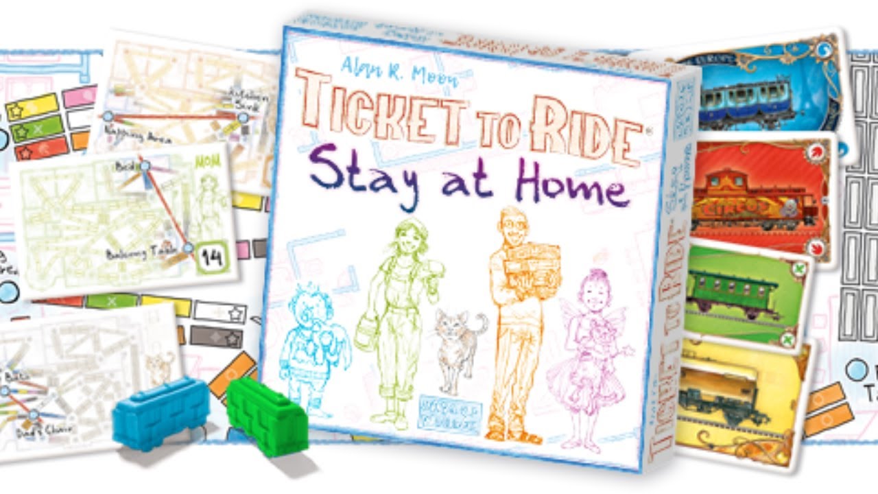הדפס ושחק טיקט טו רייד נשארים בבית, משחק הרפתקאות חוצה בתים Ticket to ...