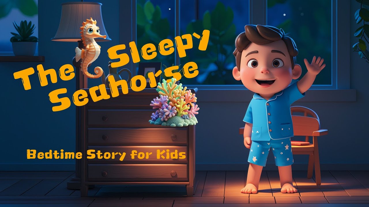 The Sleepy Seahorse🌊 | Bedtime Story for Kids 🌙 | Nighty Night Stories📚 ...