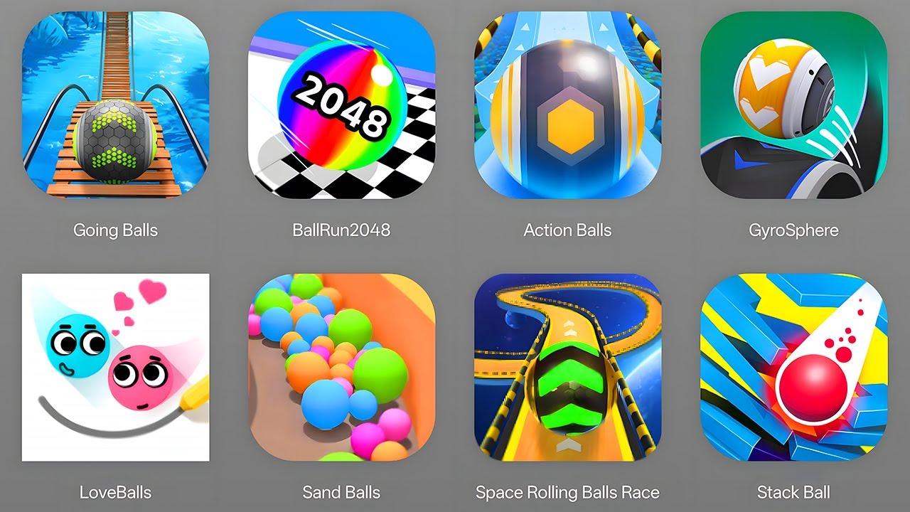 Ball Games: Going Balls, Ball Run 2048,Action Balls,GyroSphere Ball ...