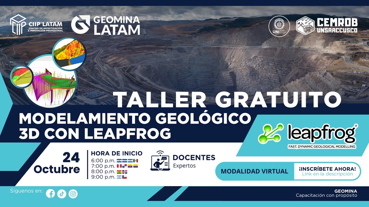 MODELAMIENTO GEOLOGICO 3D CON GEOMINA LEAPFROG - YouTube