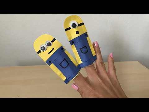 MINIONS FINGER PUPPETS | Make Out of Paper