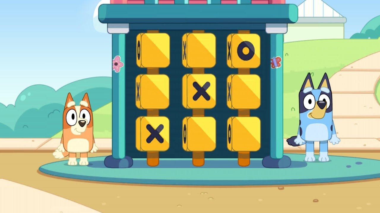 Bluey's Fun Tic Tac Toe Game | Family Challenge & Learning Moments ...