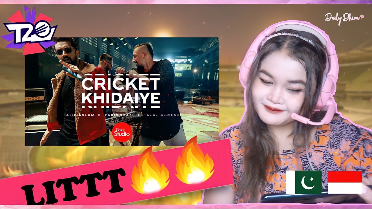 Indonesian Girl Reaction to CokeStudio | Cricket Khidaiye | Atif Aslam ...