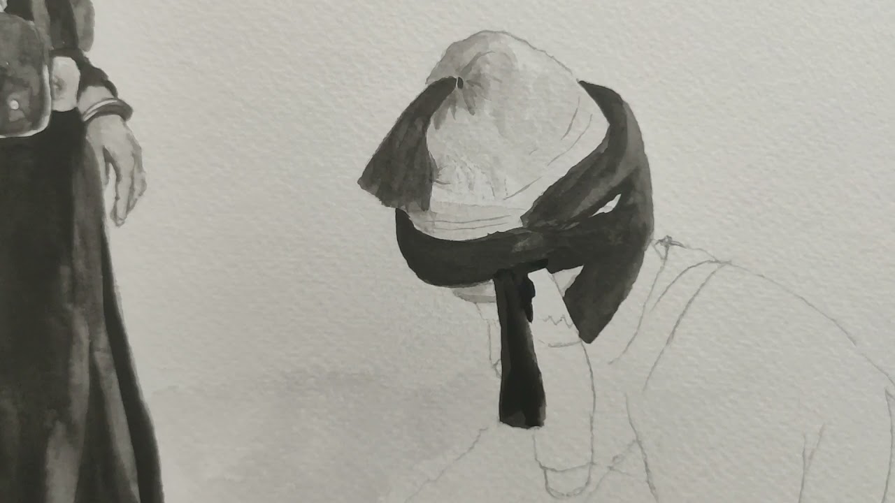 Sukha Prashad | Nihang Singh | Ink Painting - YouTube