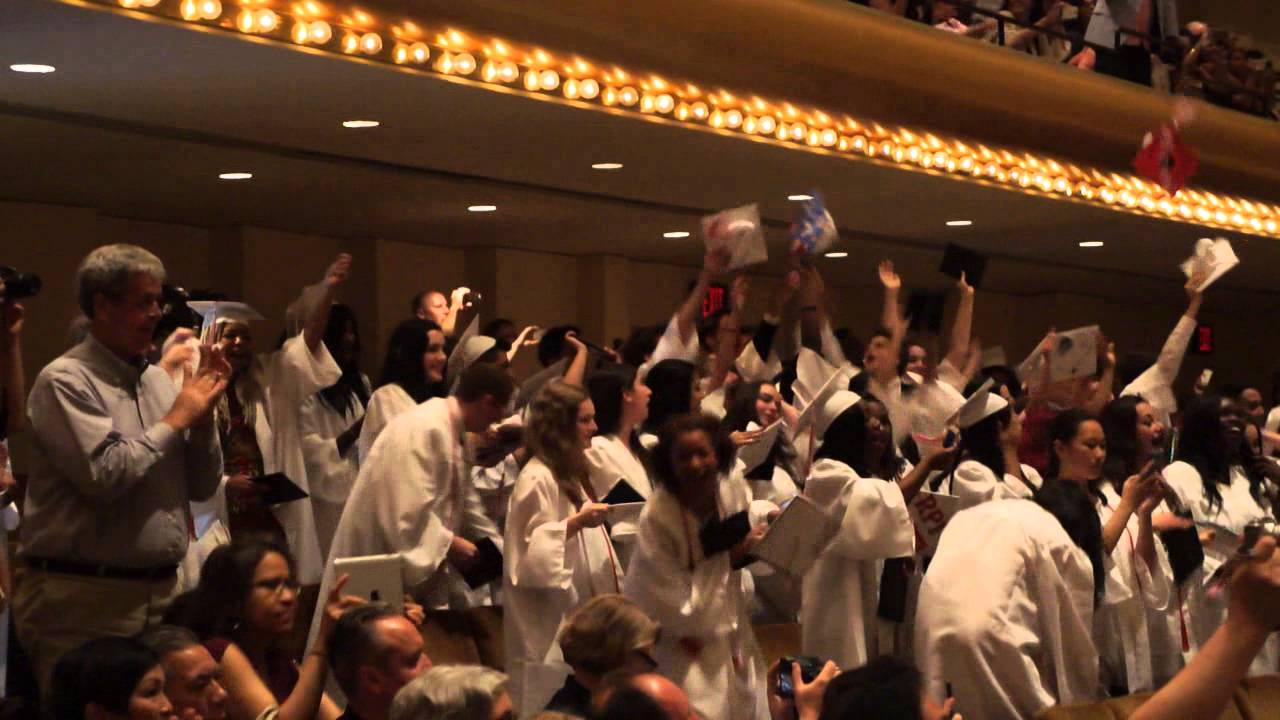 Natalie LaGuardia Graduation Cap Toss 062415F - YouTube