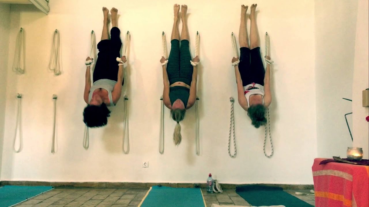 Yoga Korunta - Iyengar Yoga on the Ropes - YouTube