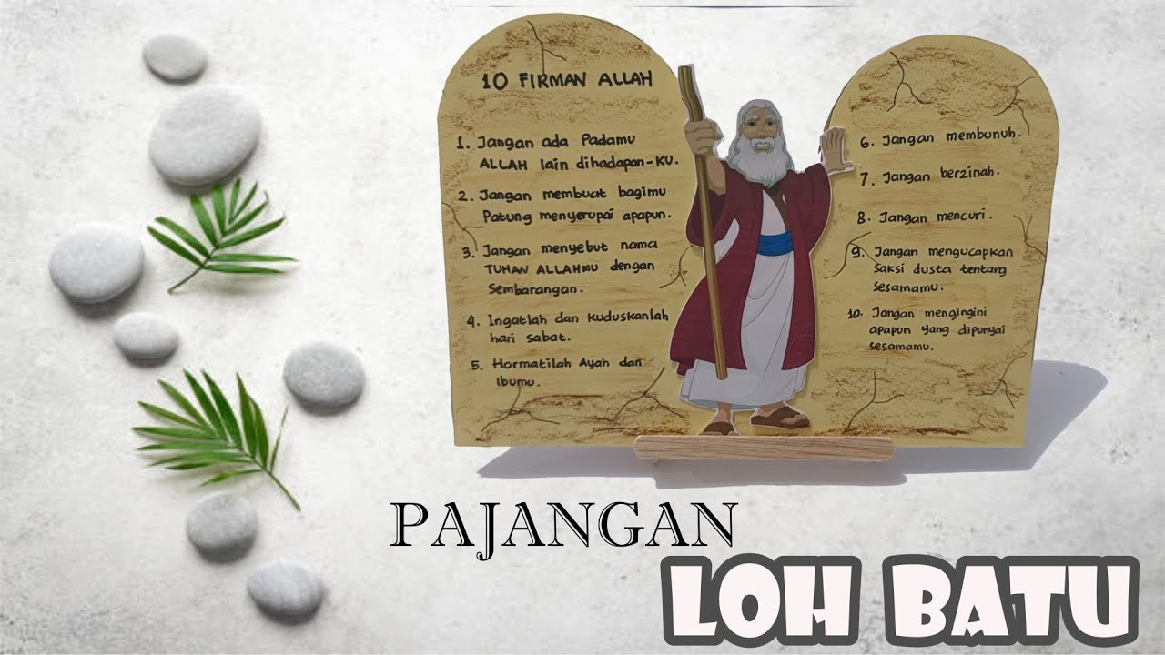 DIY Membuat Pajangan Loh Batu Musa - YouTube