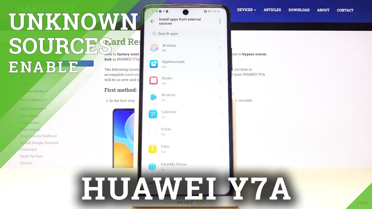 How to Allow Unknown Sources in HUAWEI Y7a – Allow Apps Installation ...