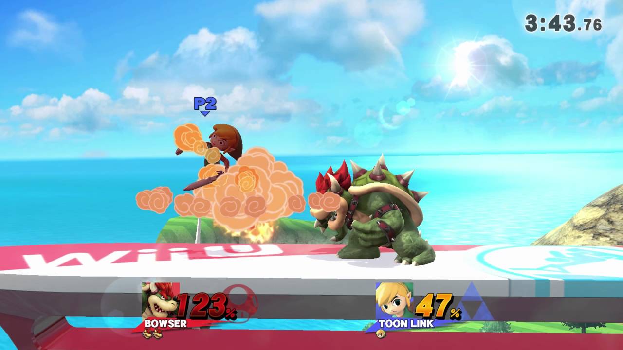 SSB4 Wii U - Bowser vs Toon Link - YouTube