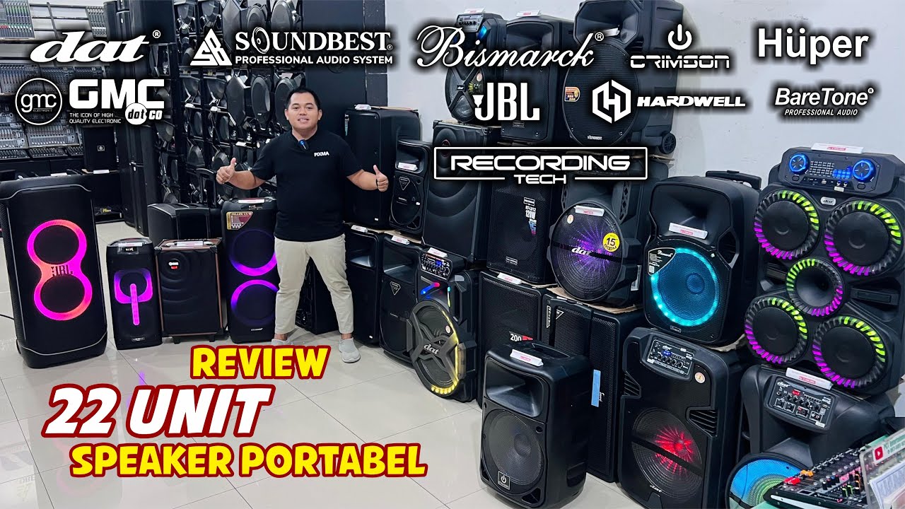 REVIEW 22 UNIT speaker portabel mulai harga 1JUTA sampai 20JUTA - YouTube