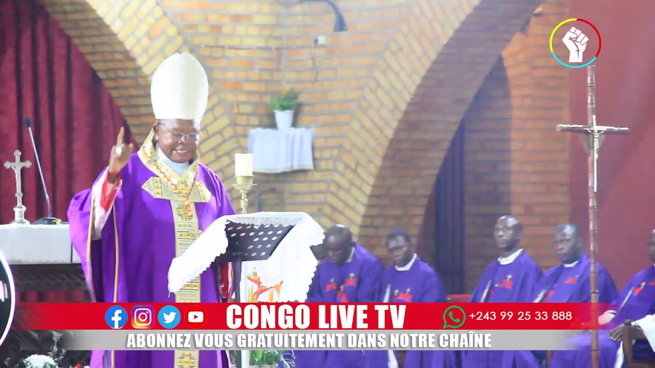 🔴RDC : DISCOURS HUMILIANT DE FRIDOLIN AMBONGO PENDANT LA MESSE EN MEMOIRE DE CHERUBIN OKENDE ...