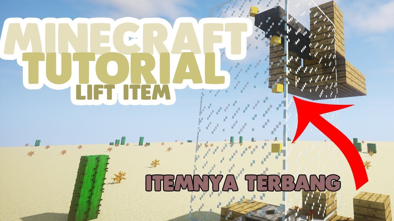 Minecraft Tutorial - Membuat Lift untuk Item ?? - YouTube