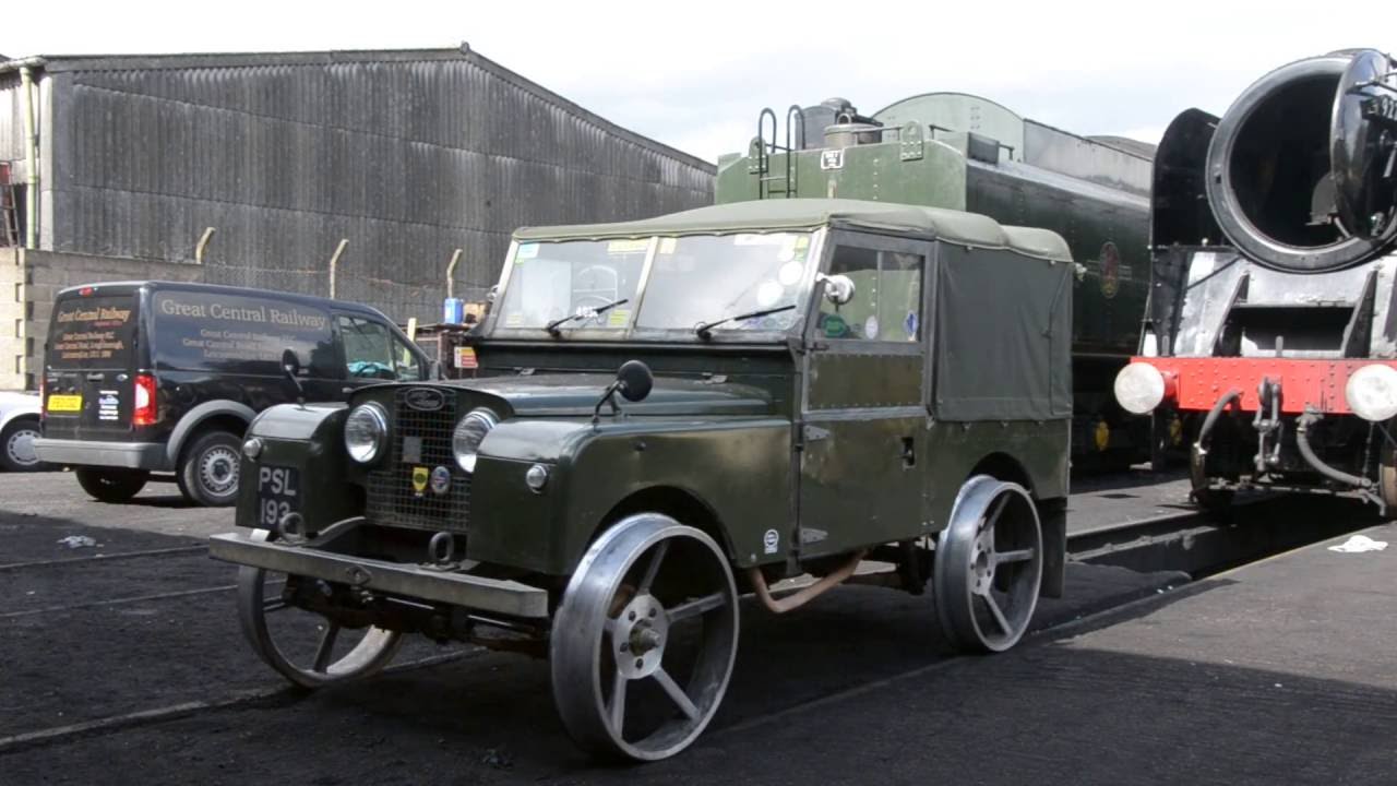Land Rover Series One on railway wheels for first time ever - YouTube